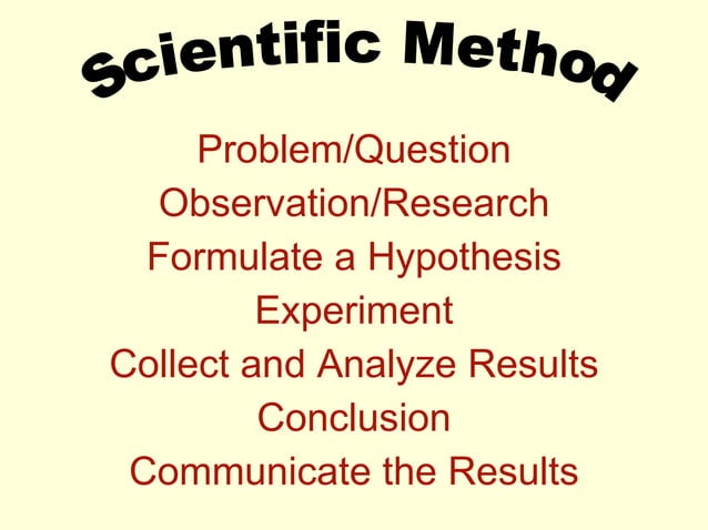 Scientific method | PPT