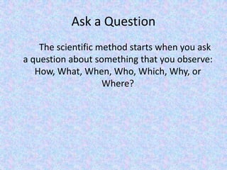 Scientific method | PPTX | Science