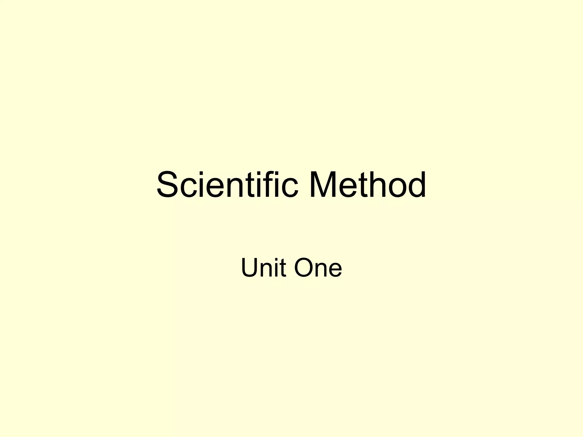 Scientific method | PPT | Science