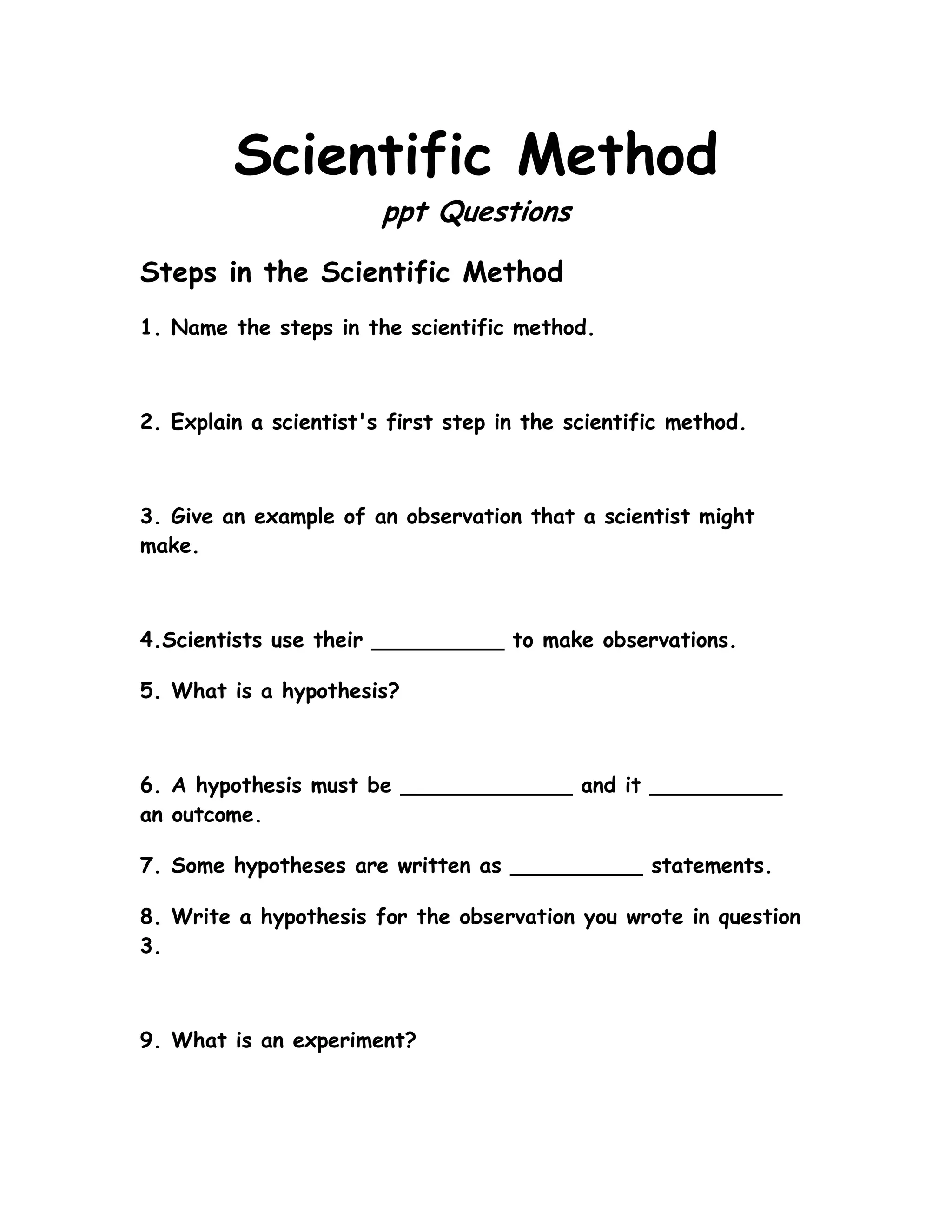 Scientific method | PDF