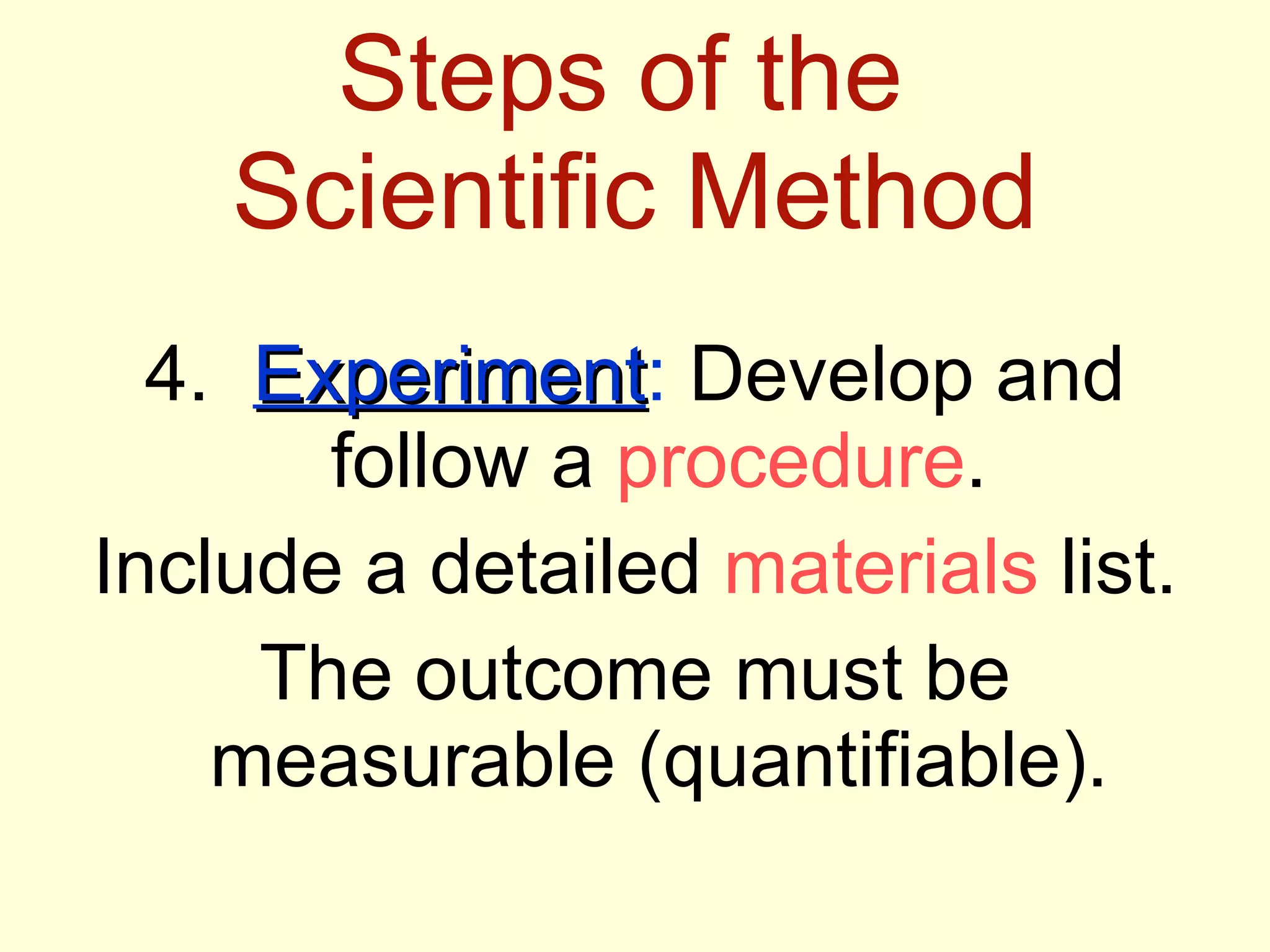 Scientific method | PPT