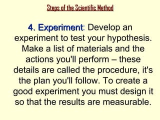 The Process of The Scientific Method | ODP