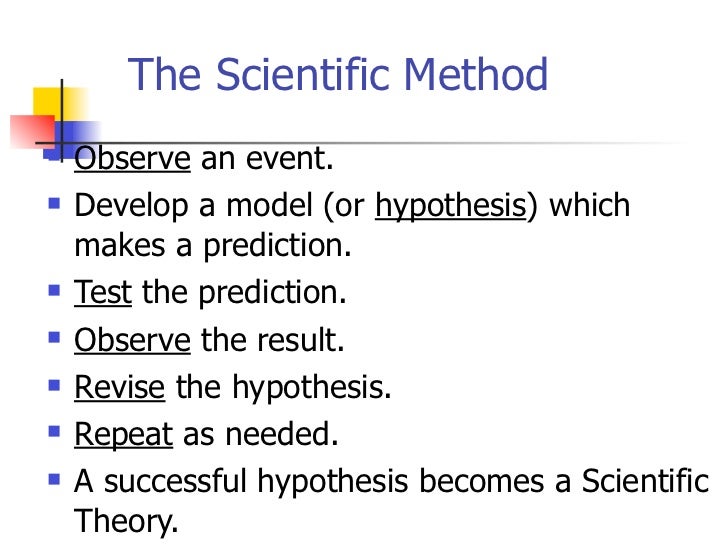 Scientific method