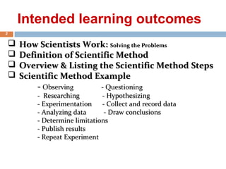 Scientific Method Data Definition