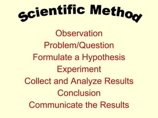 Scientific method | PPT