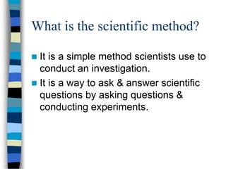 Scientific method | PPT