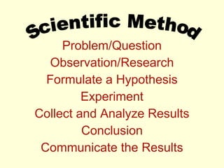 Scientific method | PPT