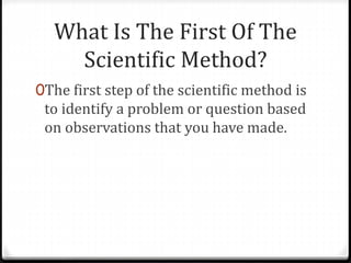 Scientific method | PPTX