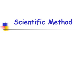 Scientific method (Biology A) | PPTX