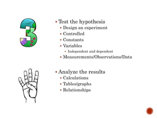 Scientific Method and Model Notes | PPT