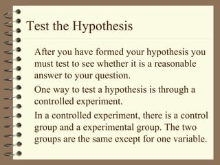 Scientific Method Notes | PPT