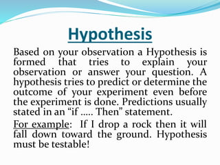 Scientific method 2 | PPTX
