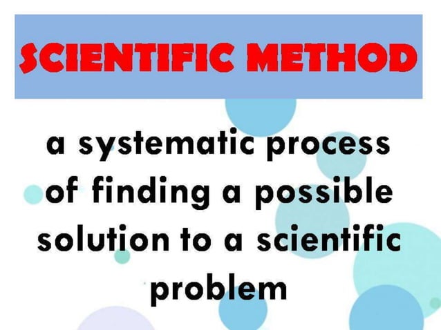 Scientific method | PPT