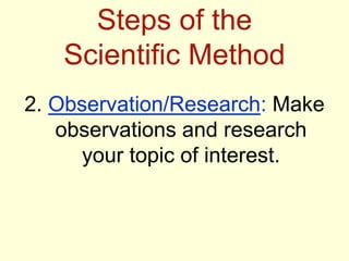 Scientific method | PPT