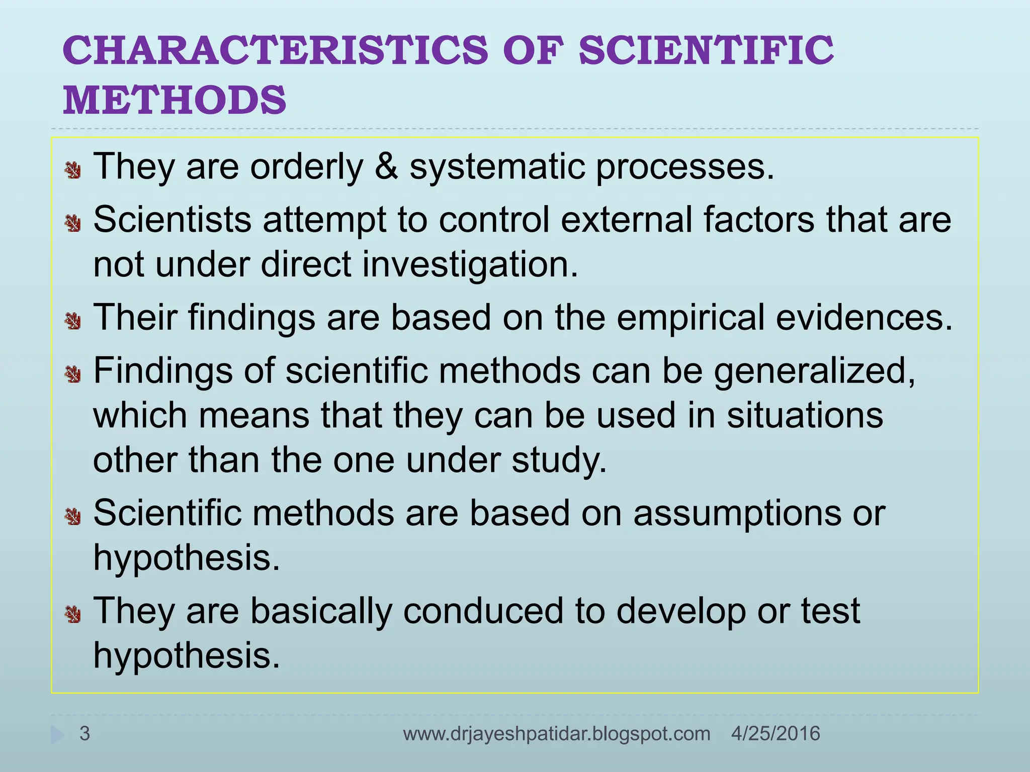 Scientific Method and Steps to conduct Scientific Research | PPT | Free ...