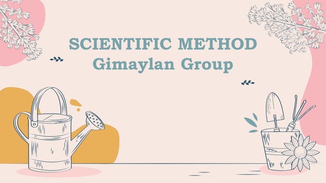 SCIENTIFIC METHOD Powerpoint Presentation | PPTX