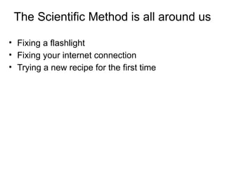 Scientific Method for high school classroom | PPTX