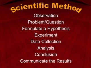 SCIENTIFIC METHOD AND STEPS IN THE SCIENTIFIC METHOD.ppt