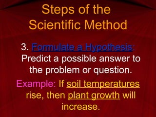 SCIENTIFIC METHOD AND STEPS IN THE SCIENTIFIC METHOD.ppt