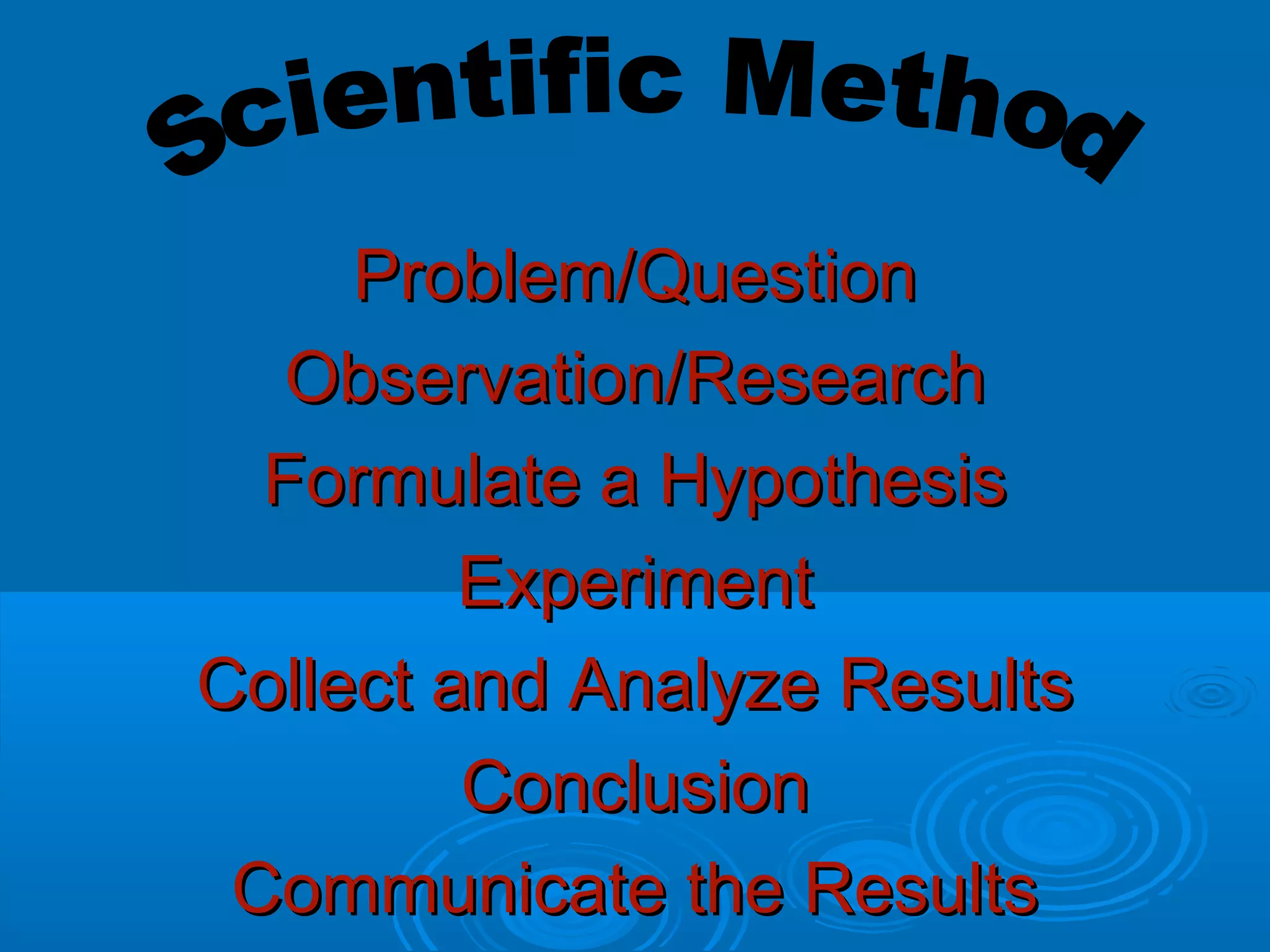 Scientific method acc 2011 | PPT