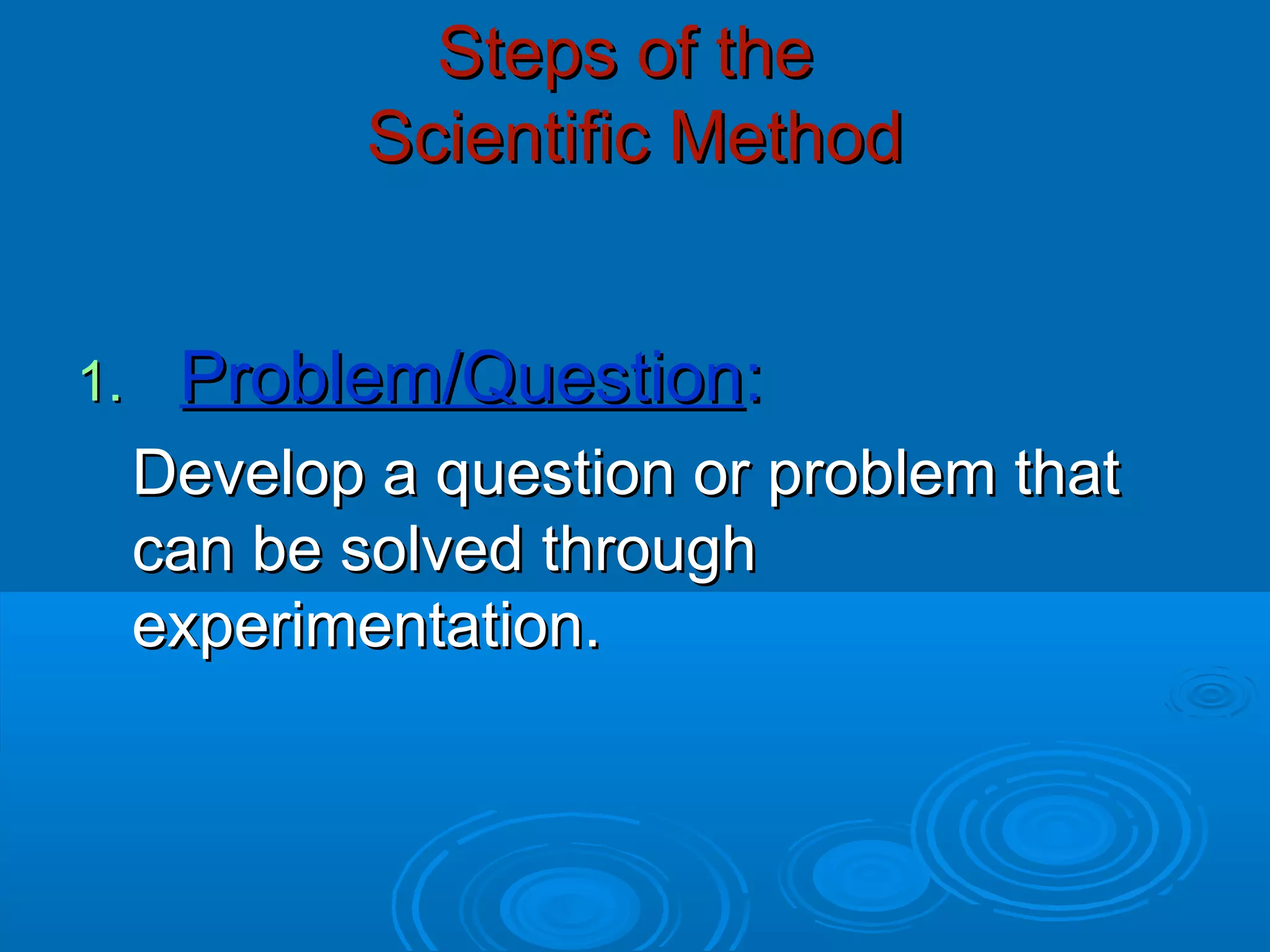 Scientific method acc 2011 | PPT