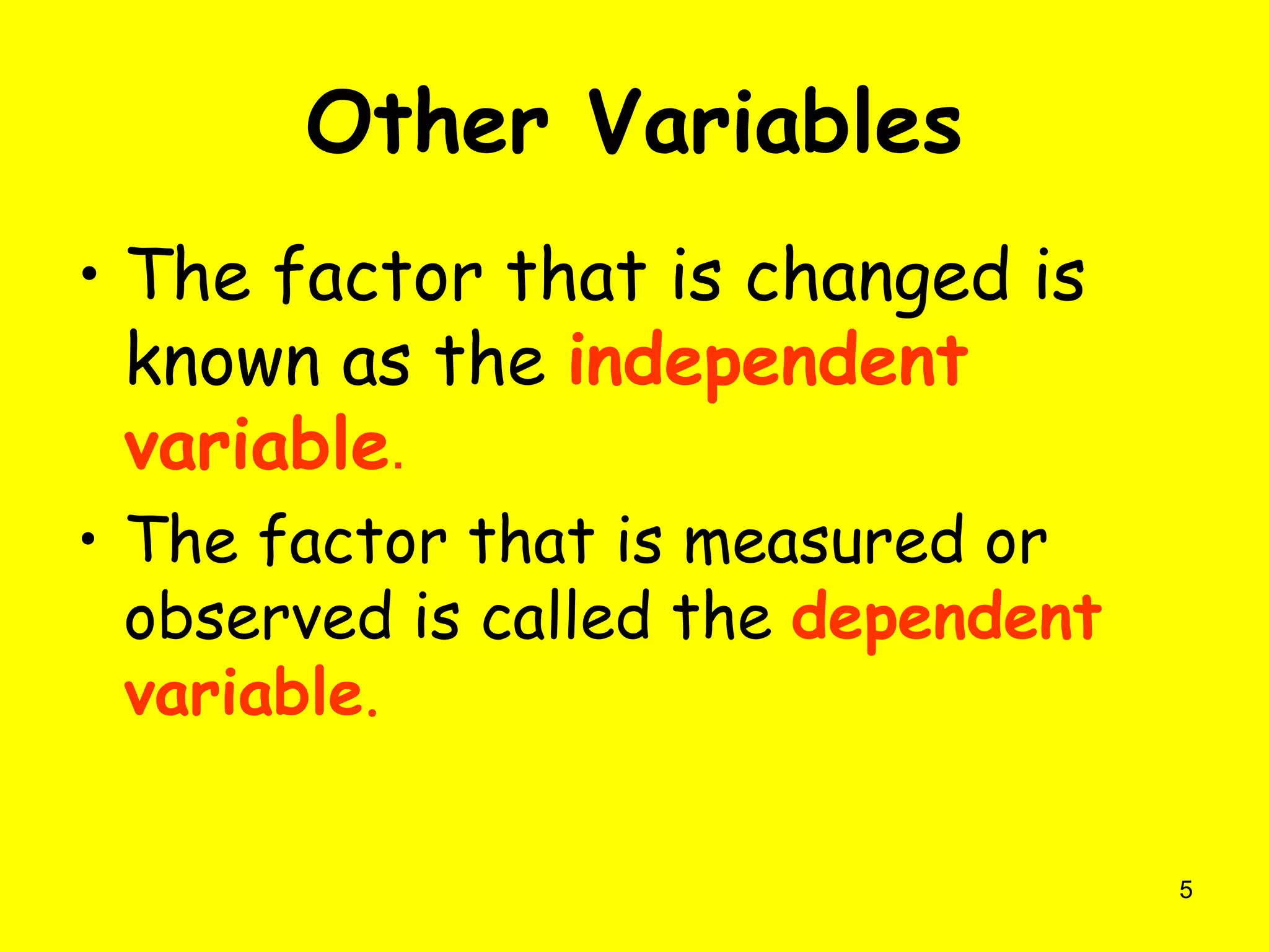 Scientific method controls and variables | PPT | Physics | Science