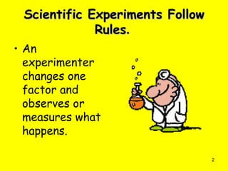 Scientific method controls and variables | PPT