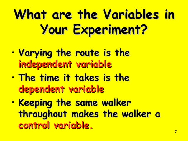 Scientific method controls and variables | PPT | Physics | Science