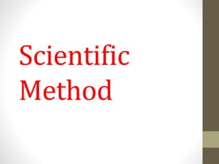 Scientific method 2 | PPT
