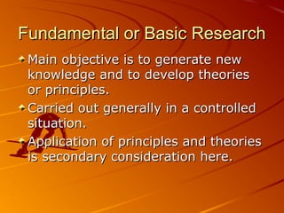 Scientific method and research | PPT