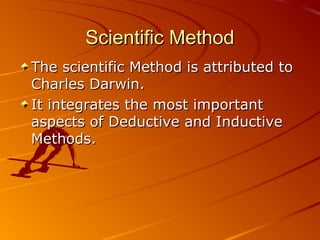 Scientific method and research | PPT