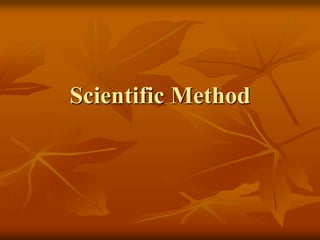 Scientific method and si units | PPT