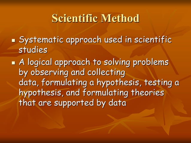 Scientific method and si units UPDATED | PPT