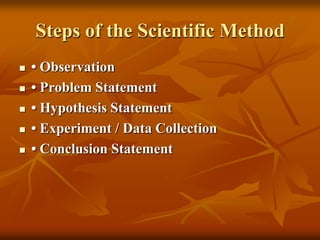 Scientific method and si units | PPTX