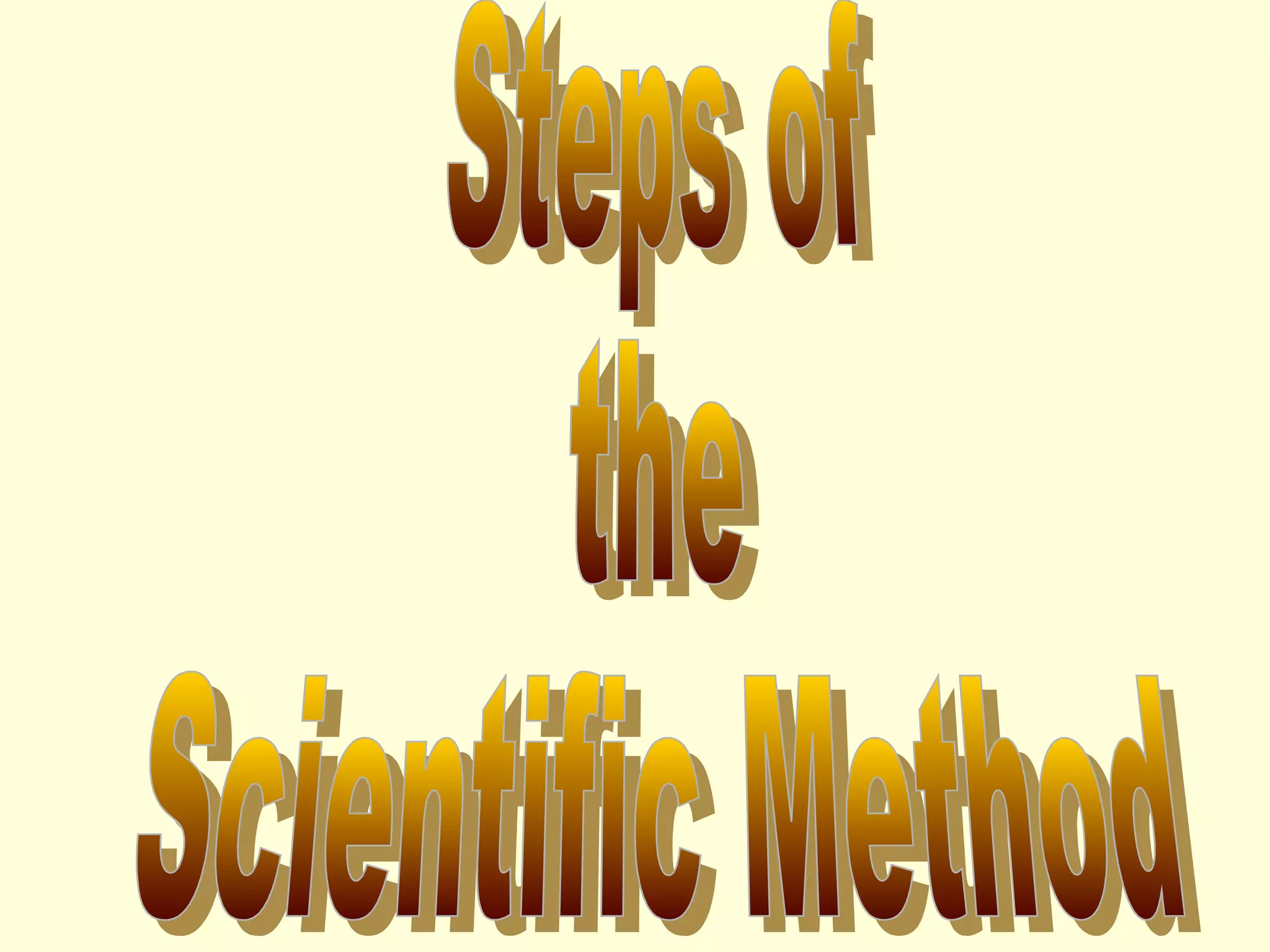 Scientific method step by step | PPT
