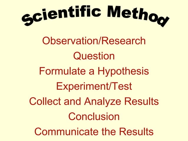 Scientific method step by step | PPT