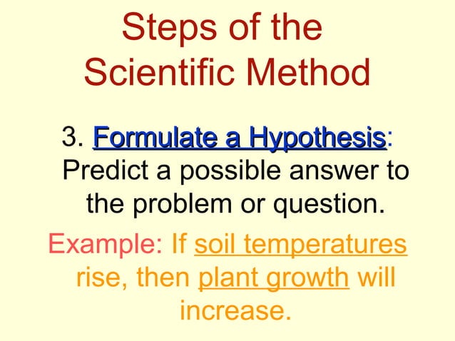 Scientific method step by step | PPT