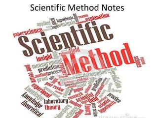 Scientific Method Notes | PPT