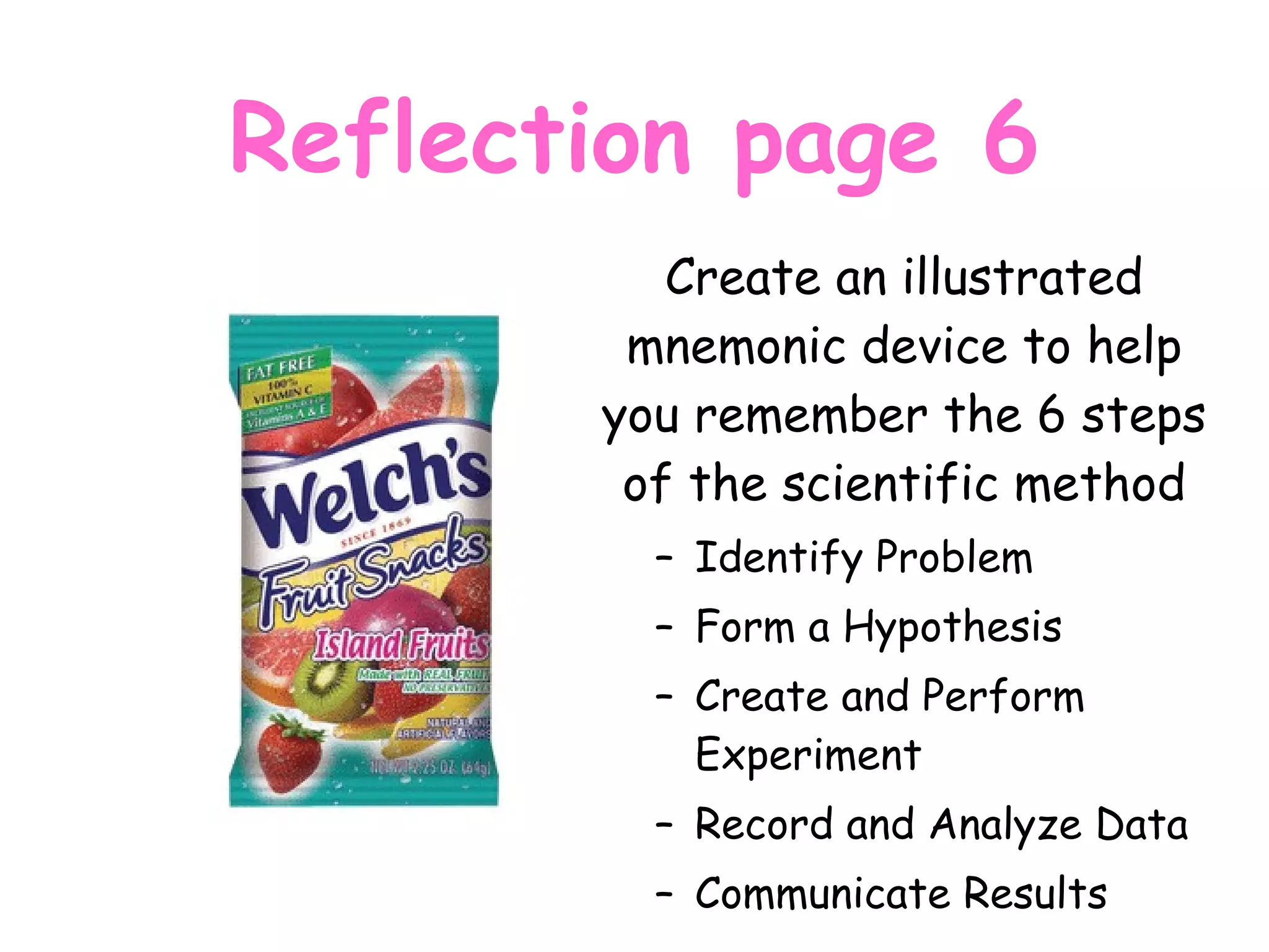 Fruit Snacks and the Scientific Method | PPT