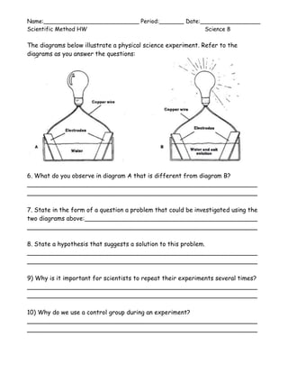 Scientific method hw | DOCX