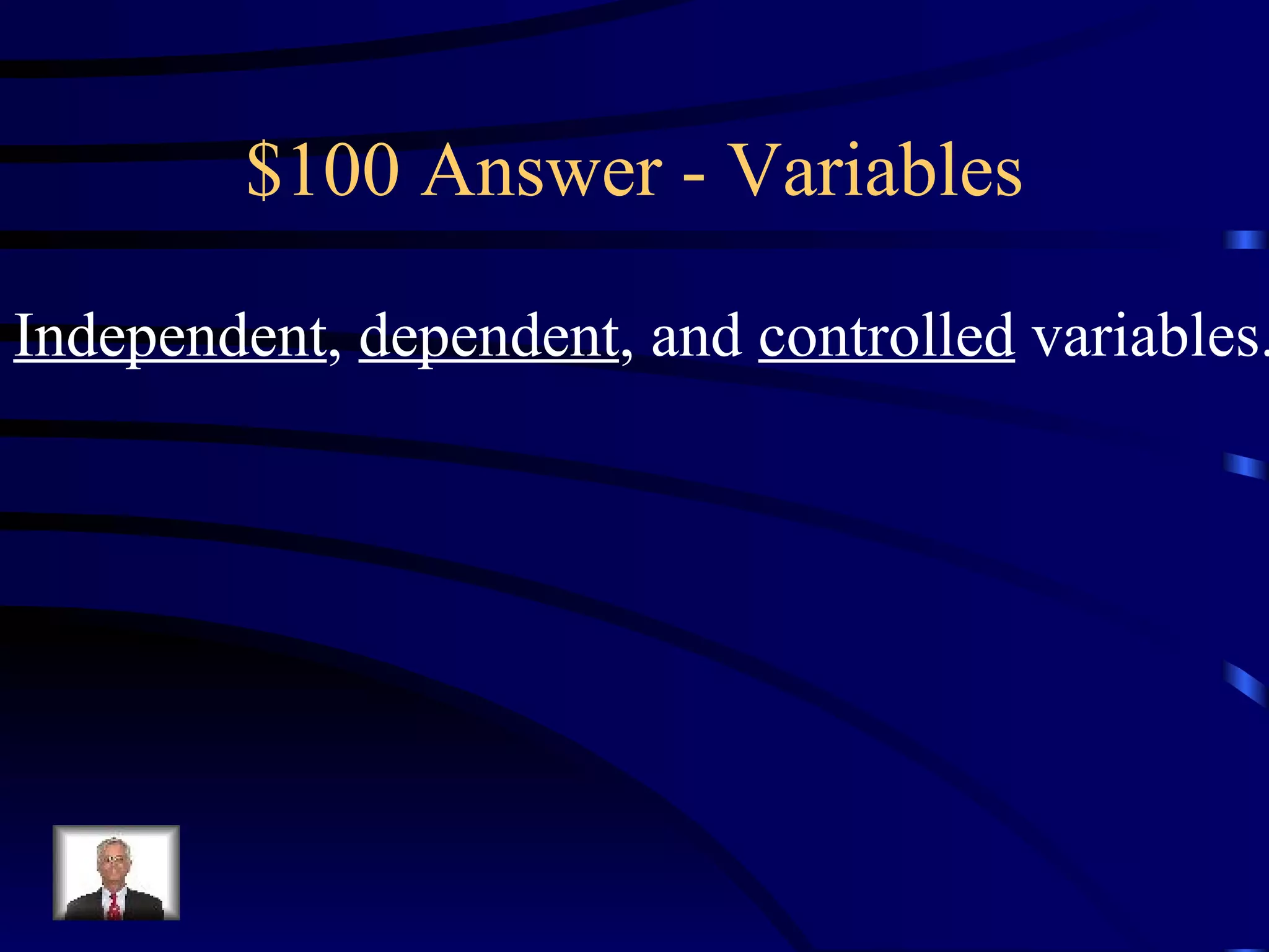 Scientific method jeopardy | PPT