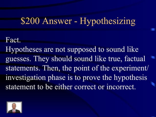 Scientific method jeopardy | PPT