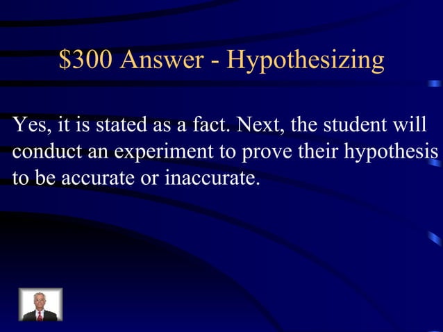 Scientific method jeopardy | PPT