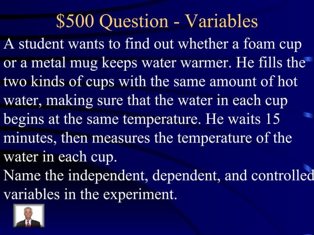 Scientific method jeopardy | PPT