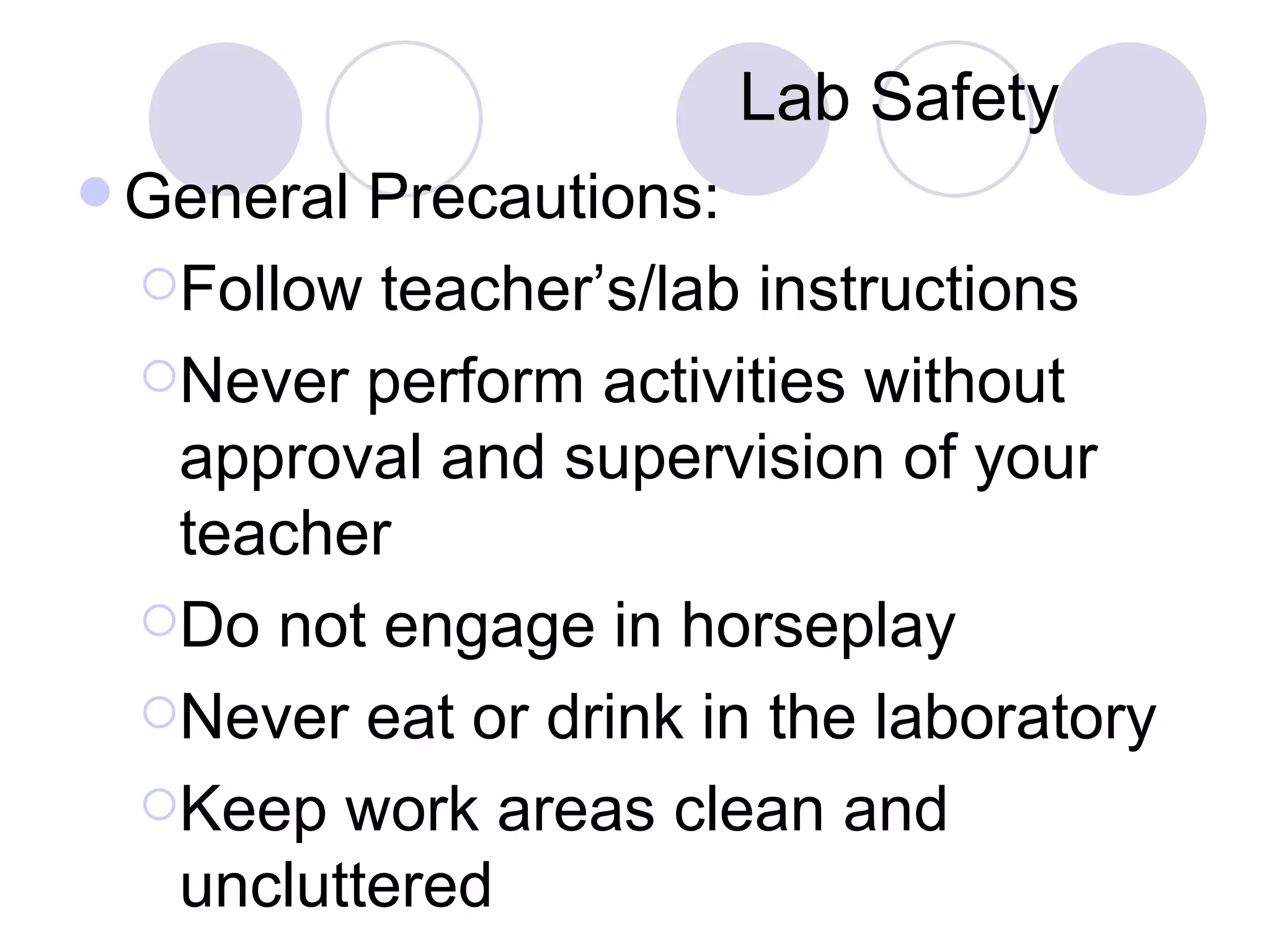 Scientific Method Lab Safety | PPT