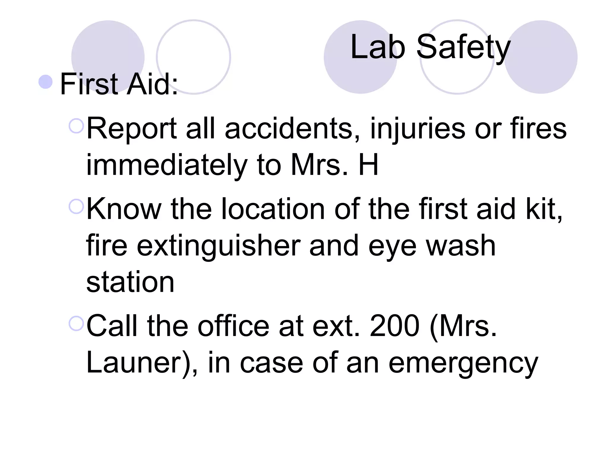 Scientific Method Lab Safety | PPT