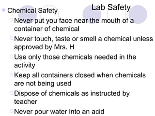 Scientific Method Lab Safety | PPT