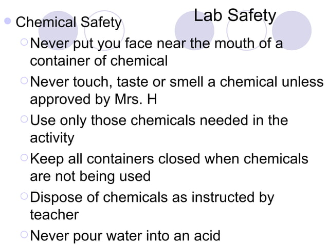 Scientific Method Lab Safety | PPT