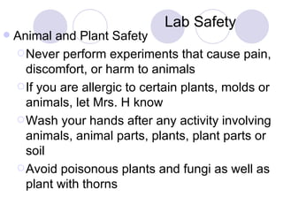 Scientific Method Lab Safety | PPT
