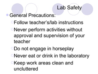 Scientific Method Lab Safety | PPT